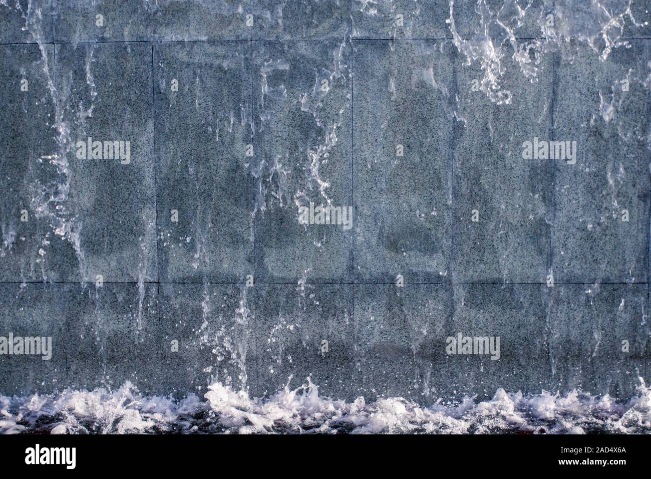 running water on stone background texture. Abstraction waterfall ...