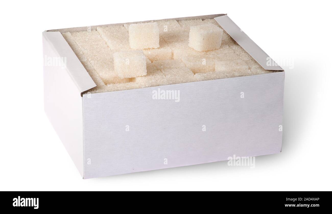 Box of sugar cubes Cut Out Stock Images & Pictures - Alamy