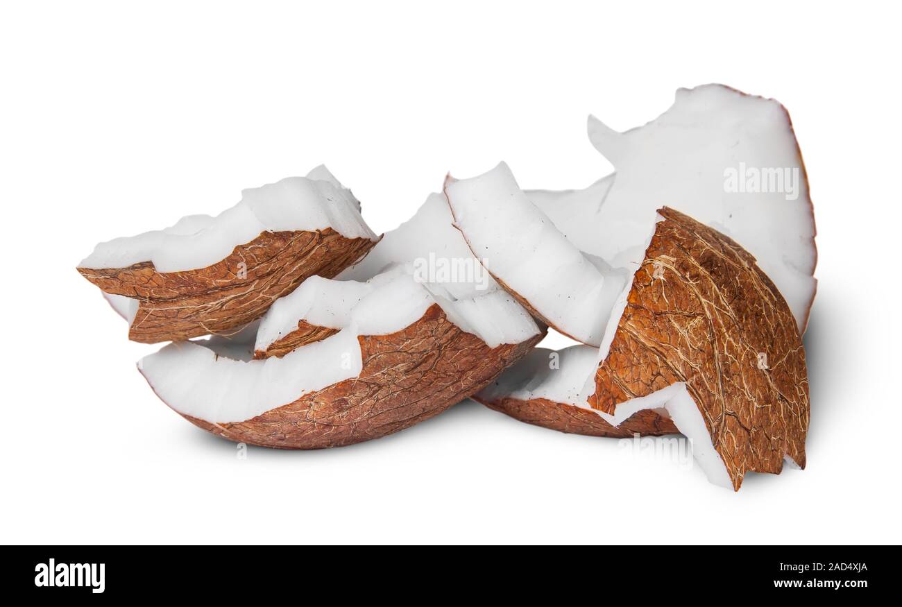 Coconut pieces hi-res stock photography and images - Alamy