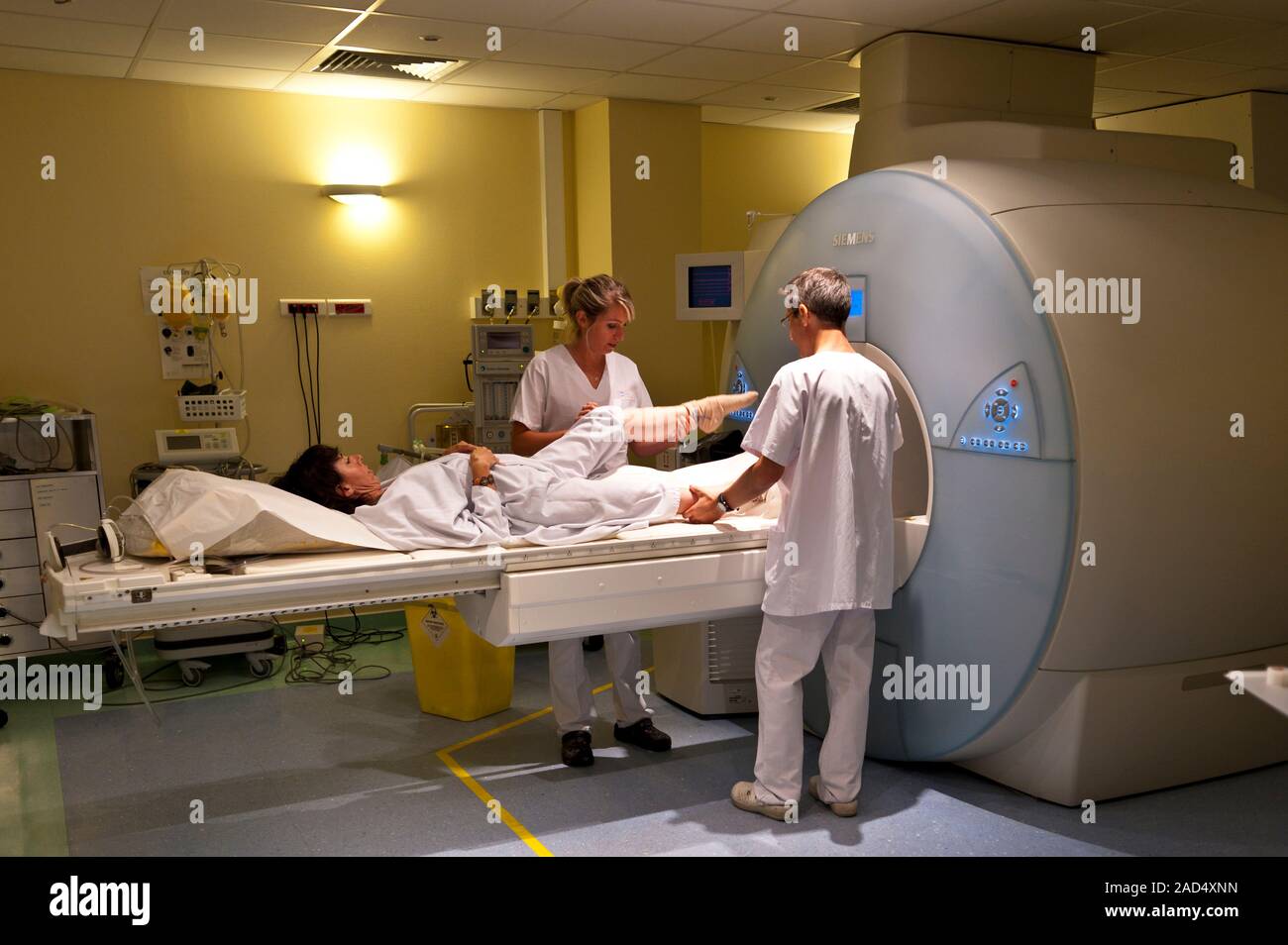 A patient with facioscapulohumeral muscular dystrophy (FSHMD) being ...