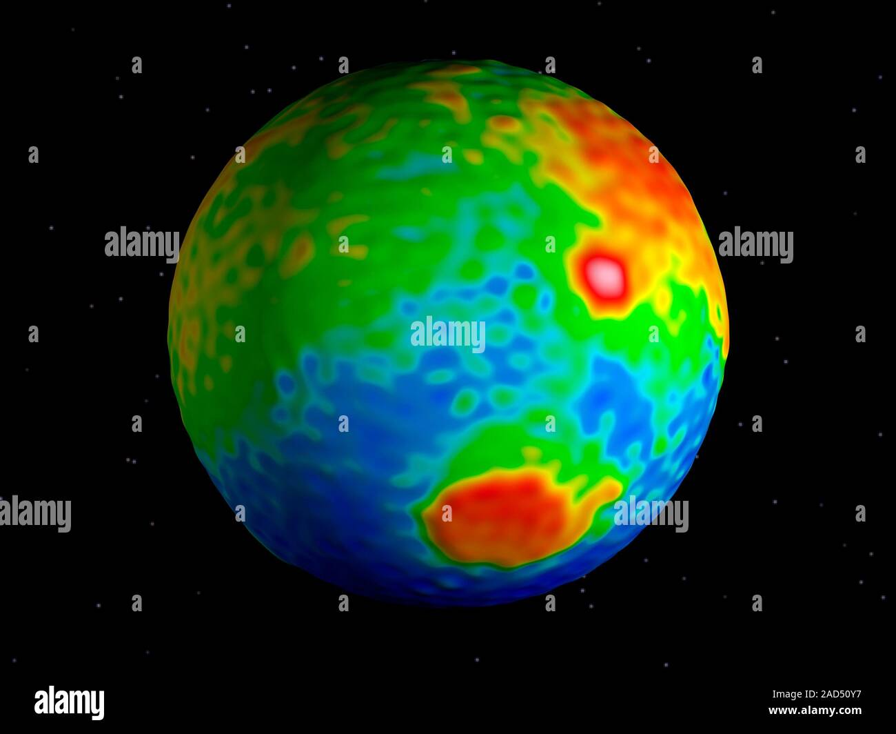 Mars topography and elevation map. Mars mantle image coloured to ...