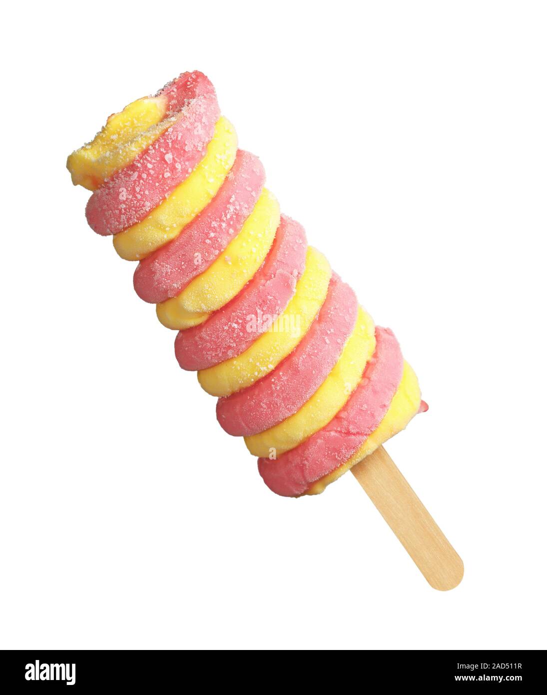Colorful fruit popsicle isolated on white background Stock Photo - Alamy