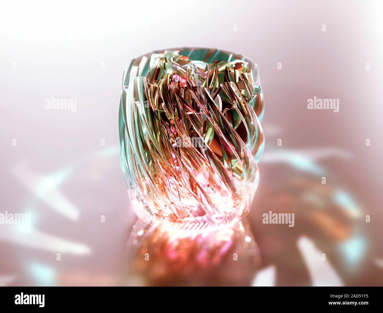 Glass planetary gears. Illustration of a set of planetary gears (also ...