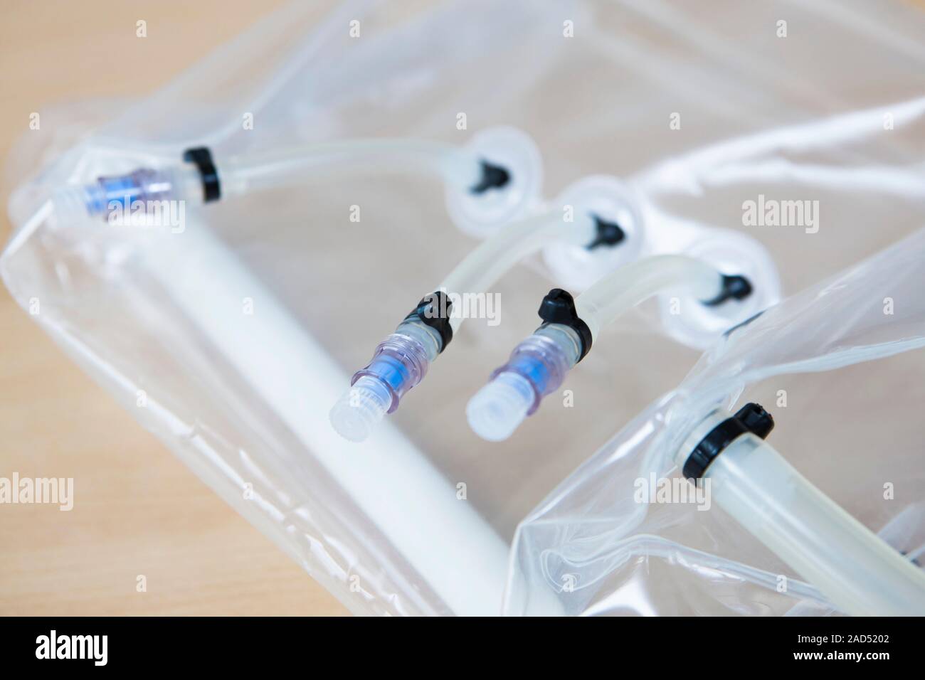 Bioreactor culture bag tubes. These bags are for the Cellmaker system ...