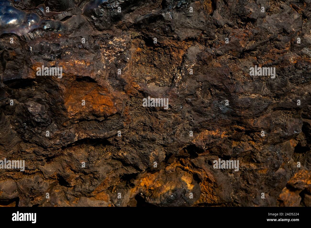 Surface of stone Geothite, Jaeryeong,Hwanghae-do,Haseong Mine Stock ...