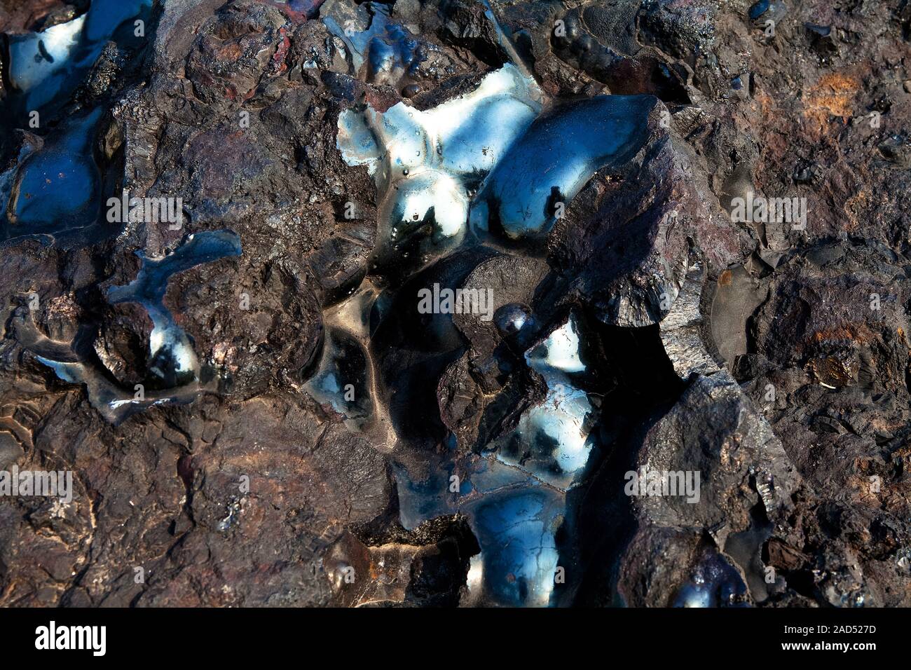 Surface of stone Geothite, Jaeryeong,Hwanghae-do,Haseong Mine Stock ...
