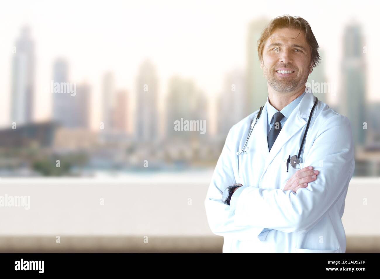 Senior doctor in hospital room Stock Photo - Alamy
