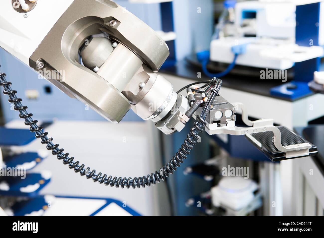 Phenotypic screening laboratory robot. Modular automated system being ...