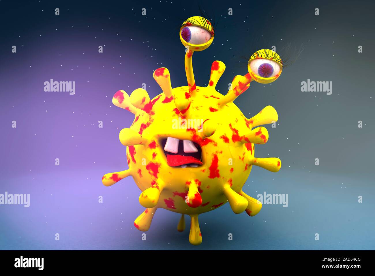 Computer illustration of a generic virus particle Stock Photo - Alamy