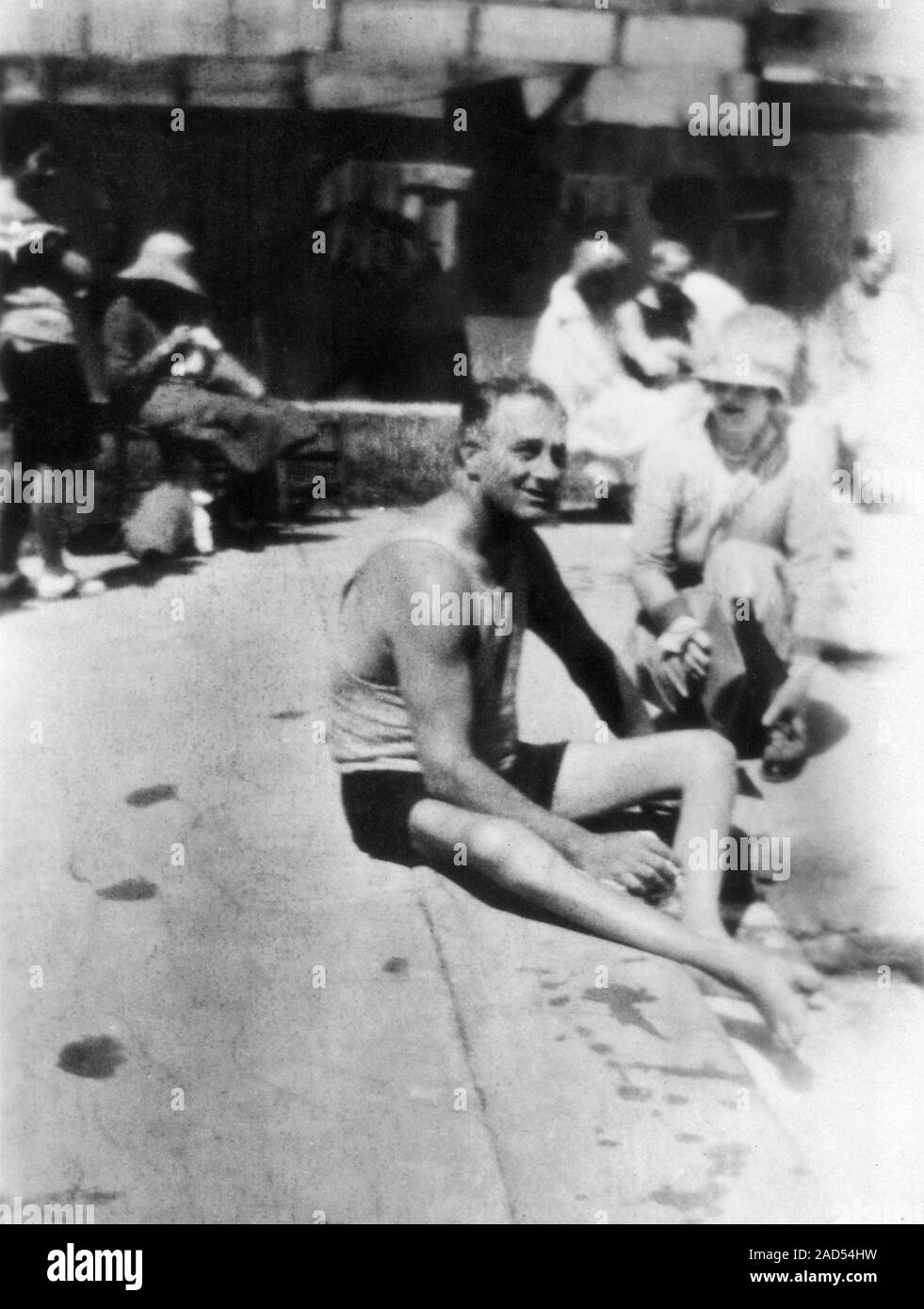 Franklin Roosevelt and polio, 1920s. Future US President Franklin D ...