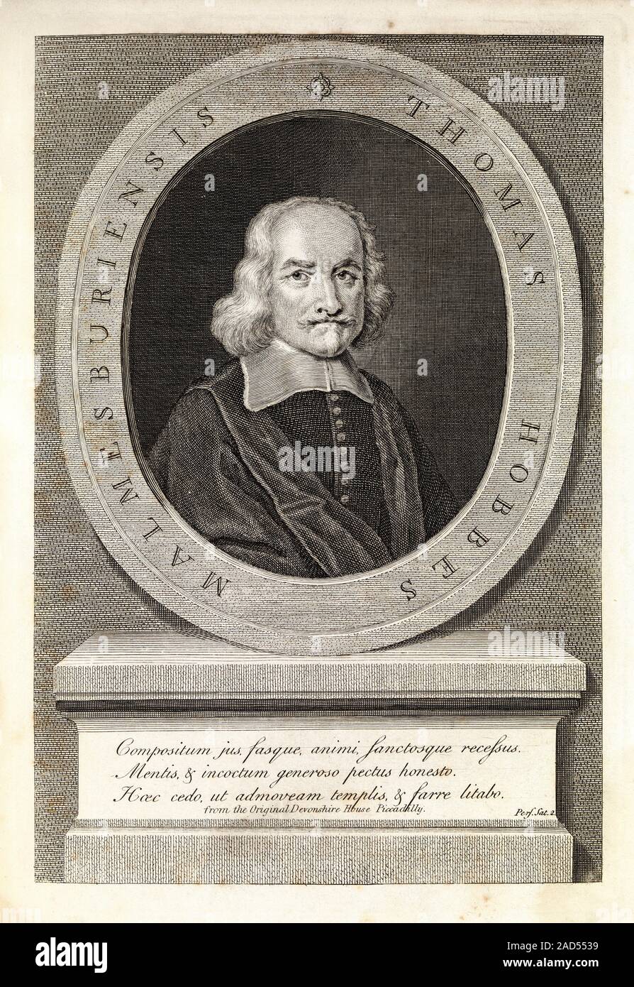Thomas Hobbes (1588-1679), English philosopher. Hobbes led a sheltered ...