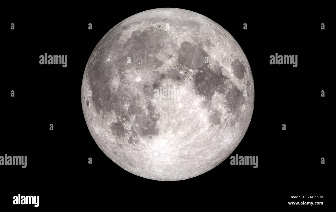 Full Moon. The lunar phases arise as the Earth-Moon-Sun angle changes ...