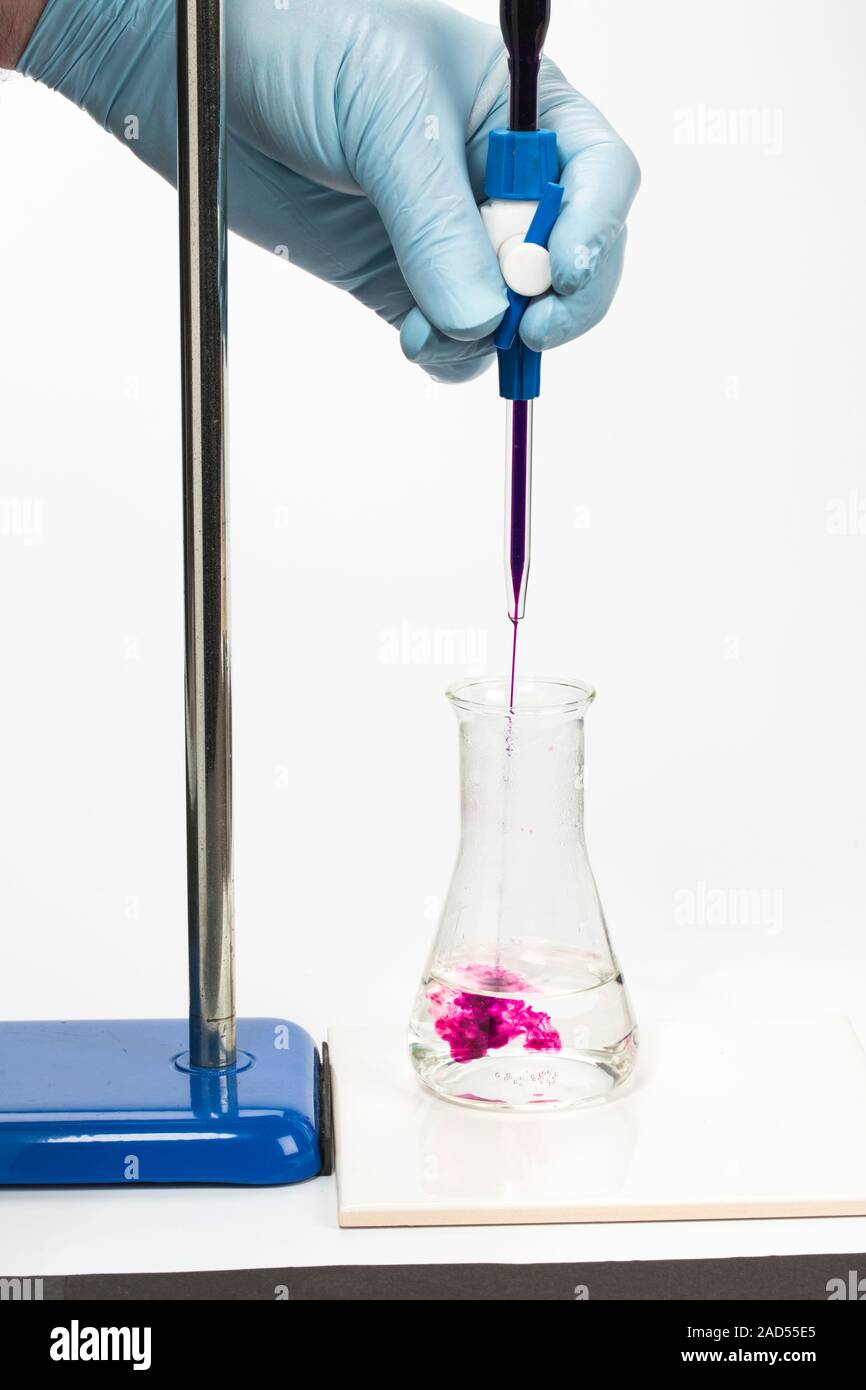 Titration using potassium manganate (VII) and acidified ethanedioate ...