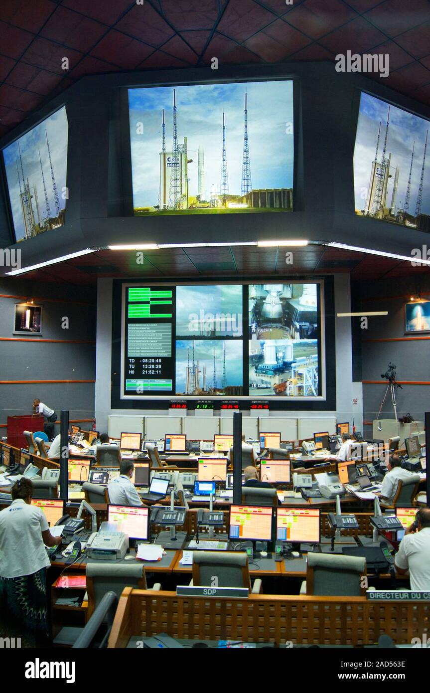 The Jupiter control centre, from which Europe's Ariane rocket is ...