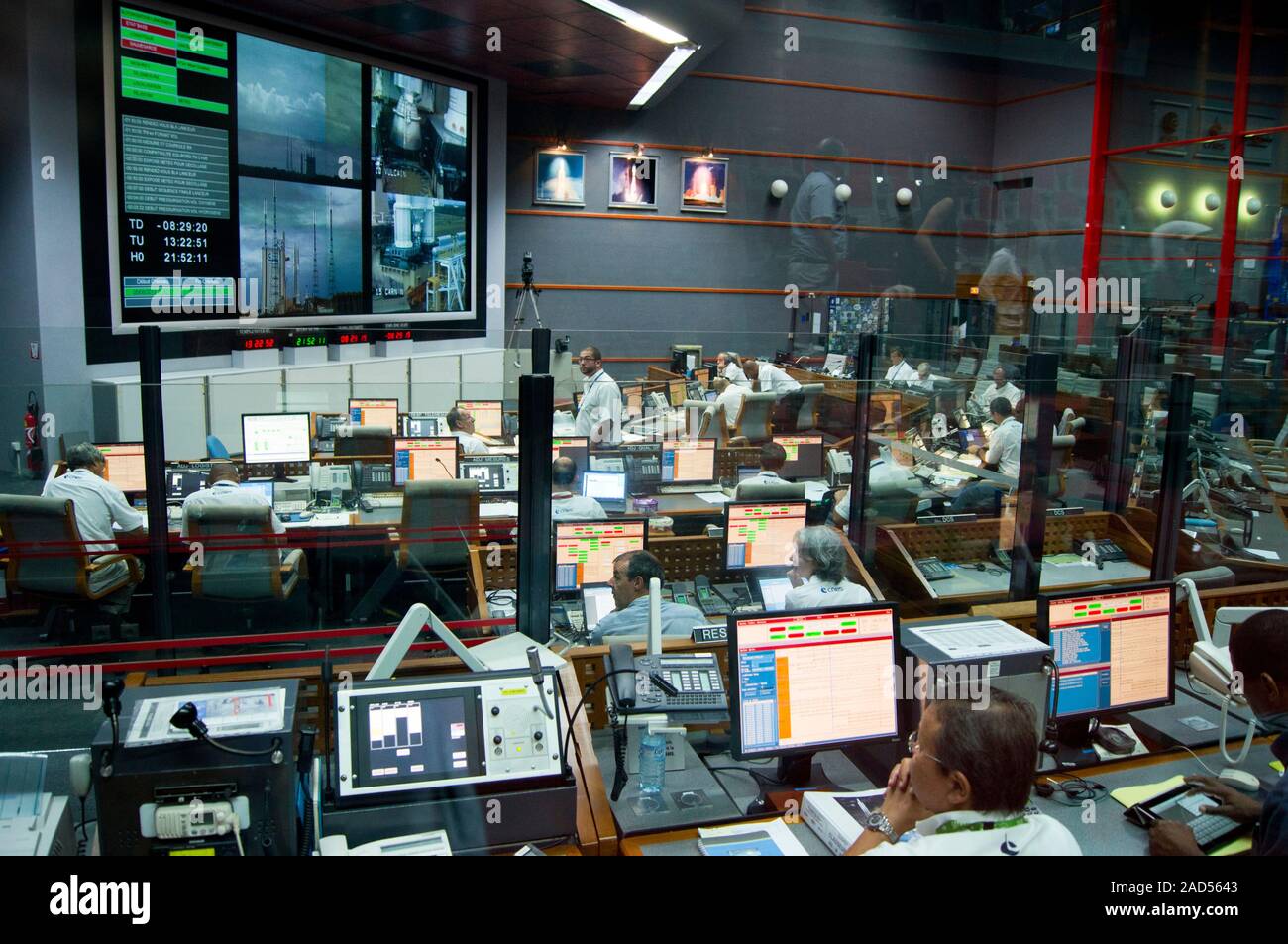 The Jupiter control centre, from which Europe's Ariane rocket is ...