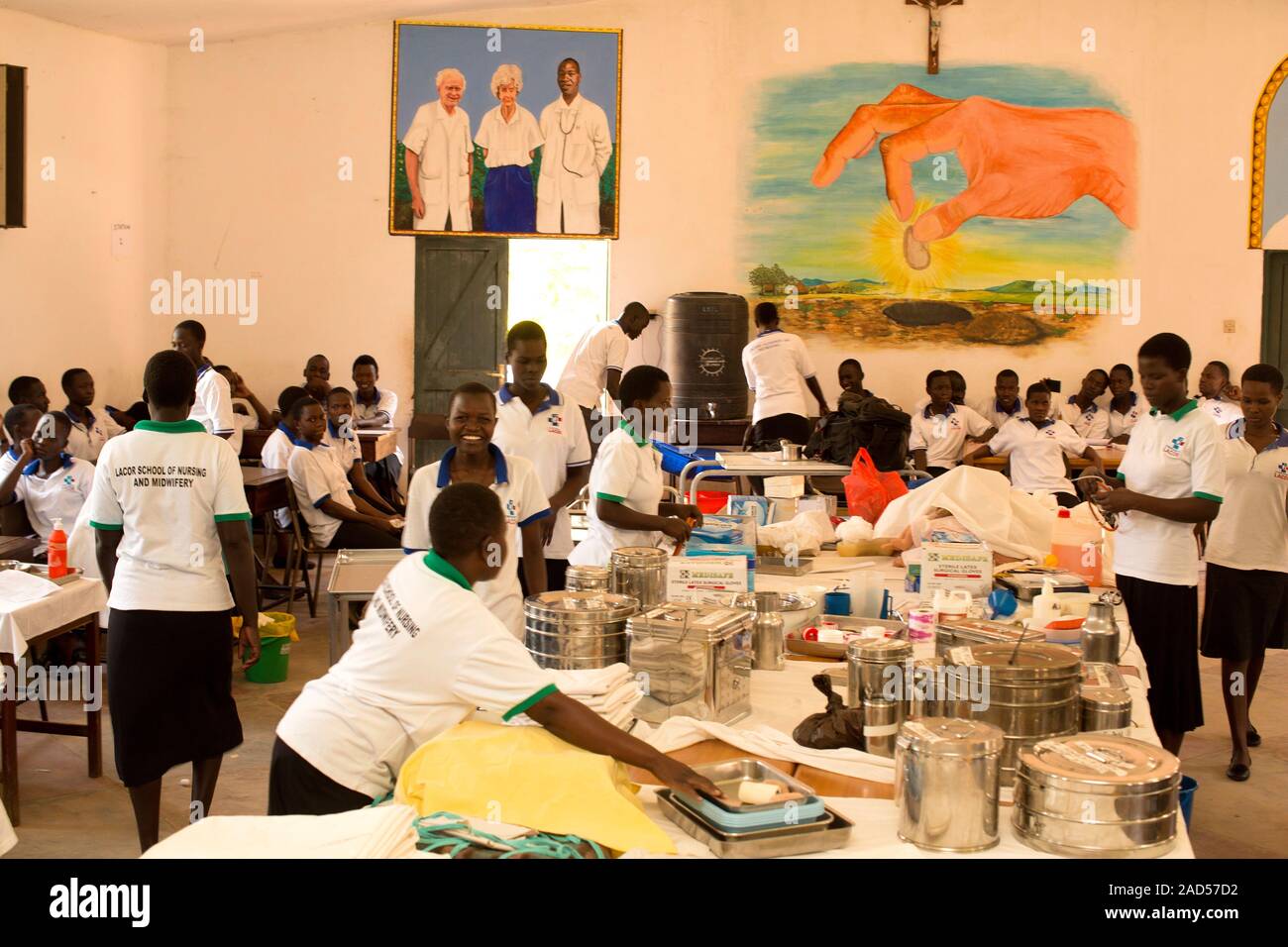Students in a hospital classroom. These students are studying at the ...