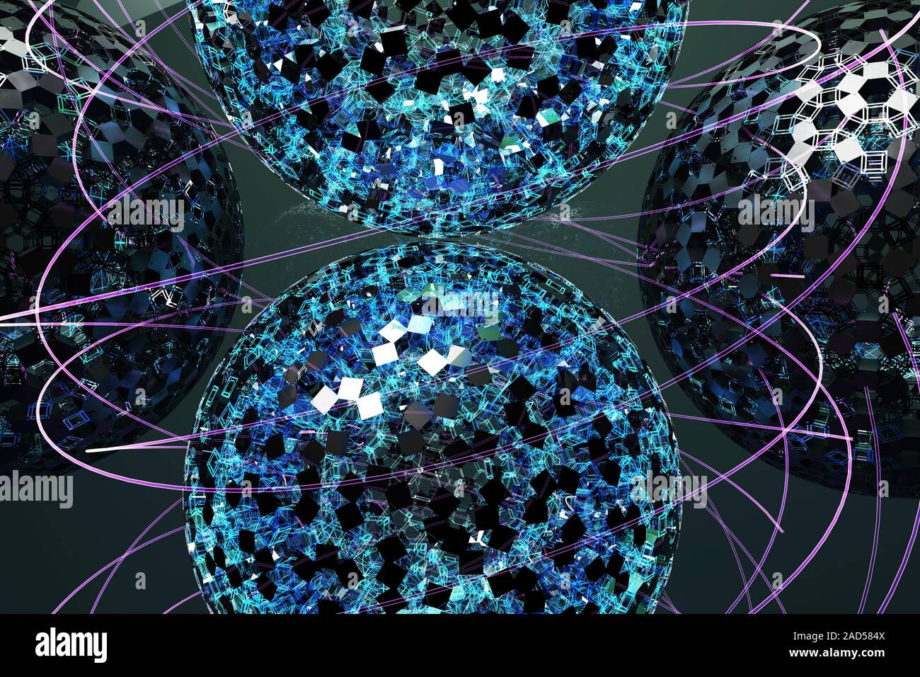 Nanoparticles, conceptual computer illustration Stock Photo - Alamy