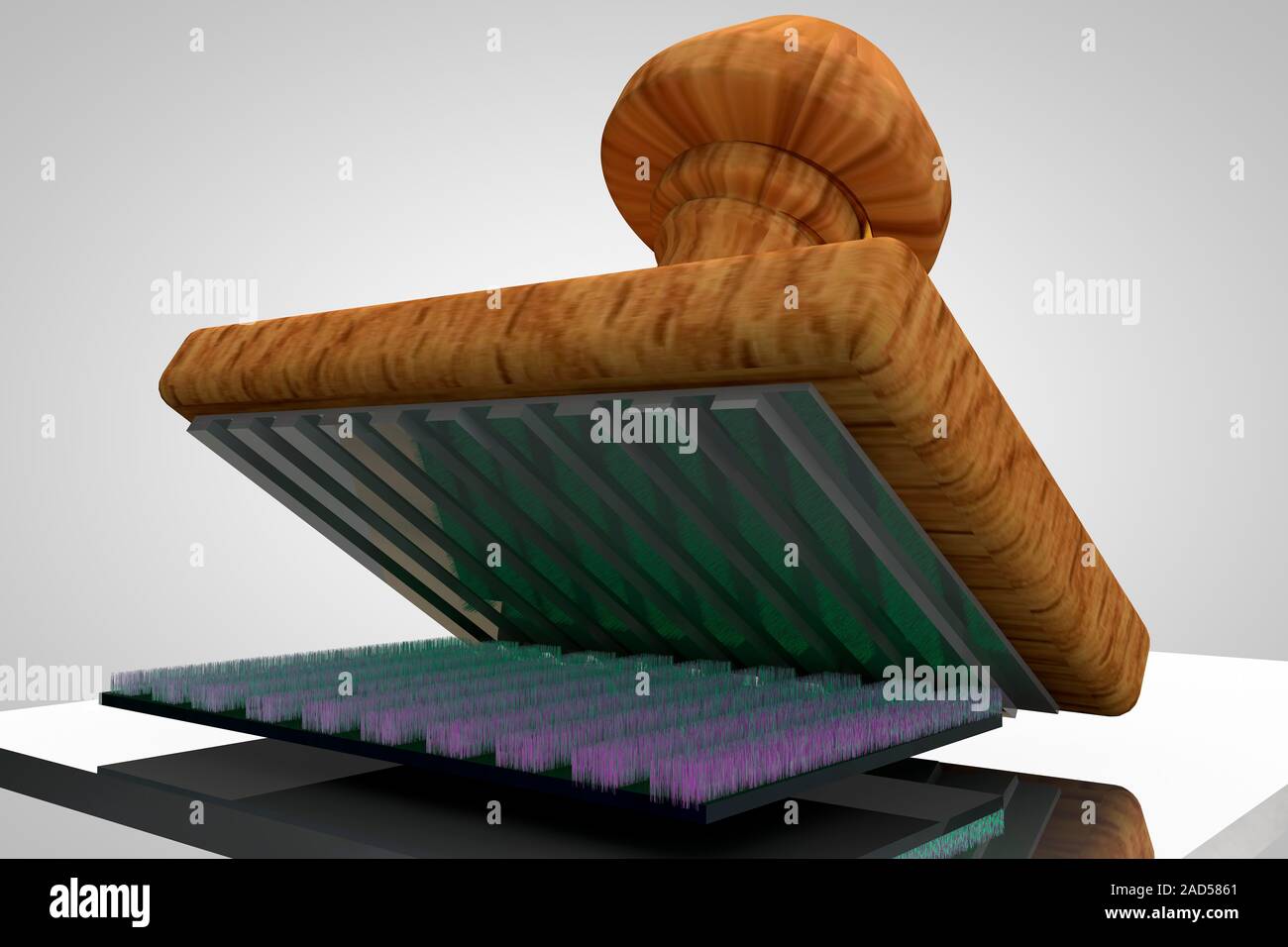 Conceptual illustration of nano patterning. This nanoscale technique ...