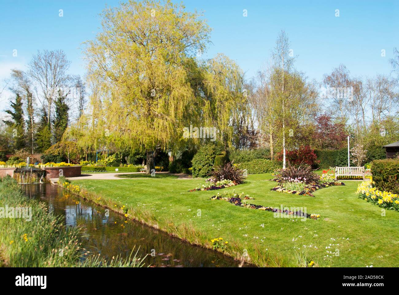 A balmy day in Springfields Festival Gardens Stock Photo - Alamy