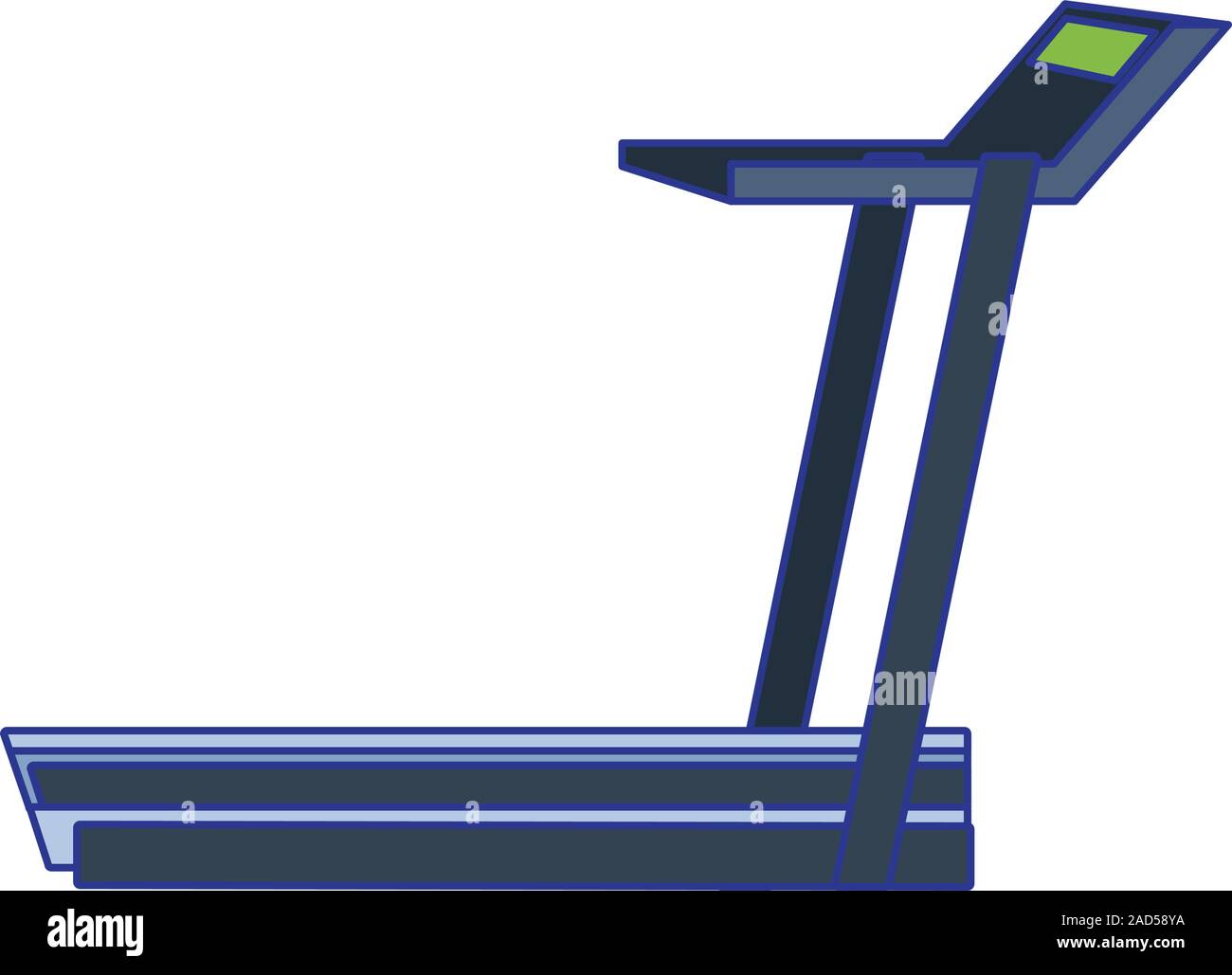 gym treadmill machine icon, flat design Stock Vector Image & Art - Alamy