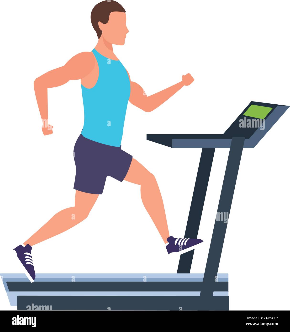 Treadmill cartoon icon hi-res stock photography and images - Alamy