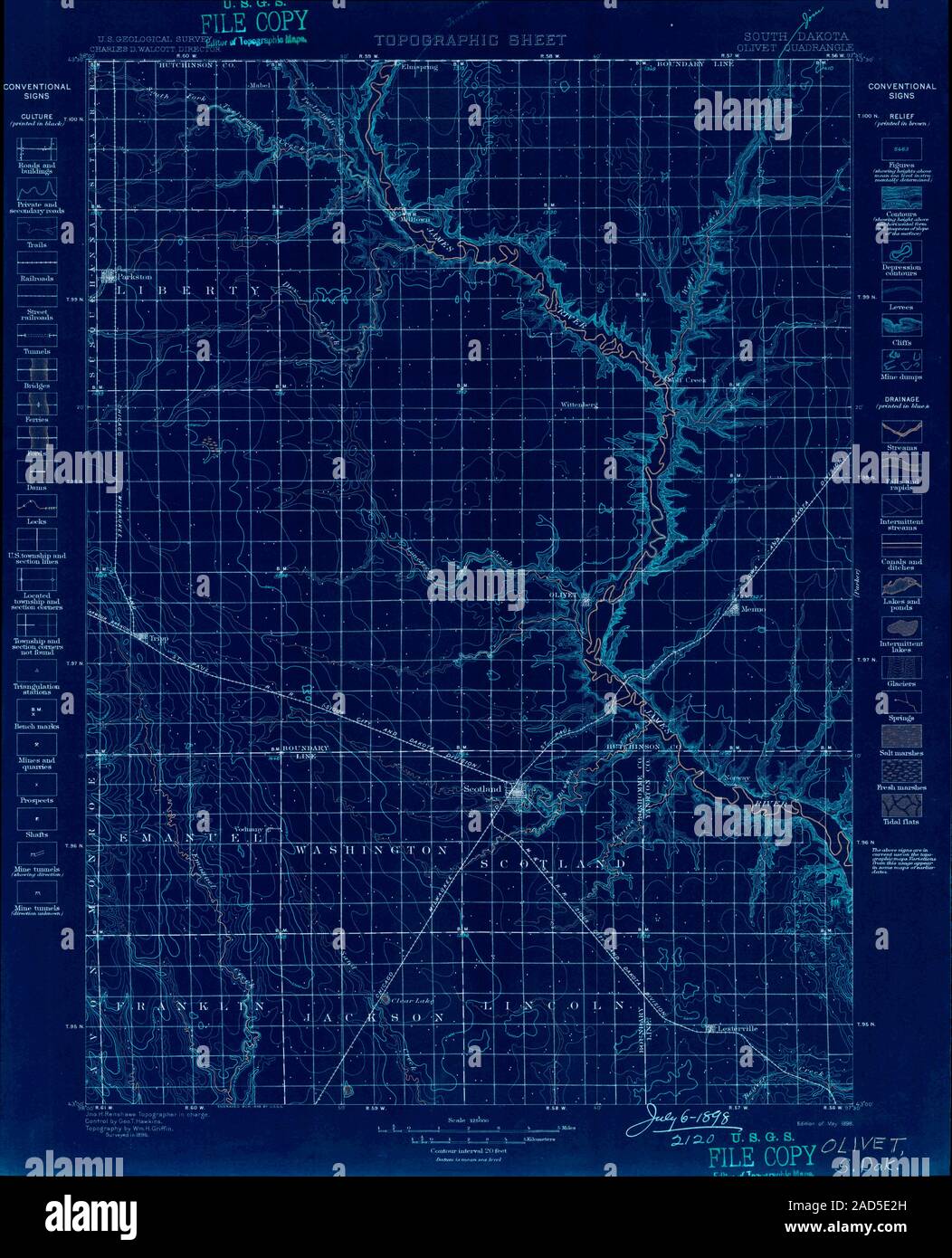 Map of olivet south dakota hi-res stock photography and images - Alamy