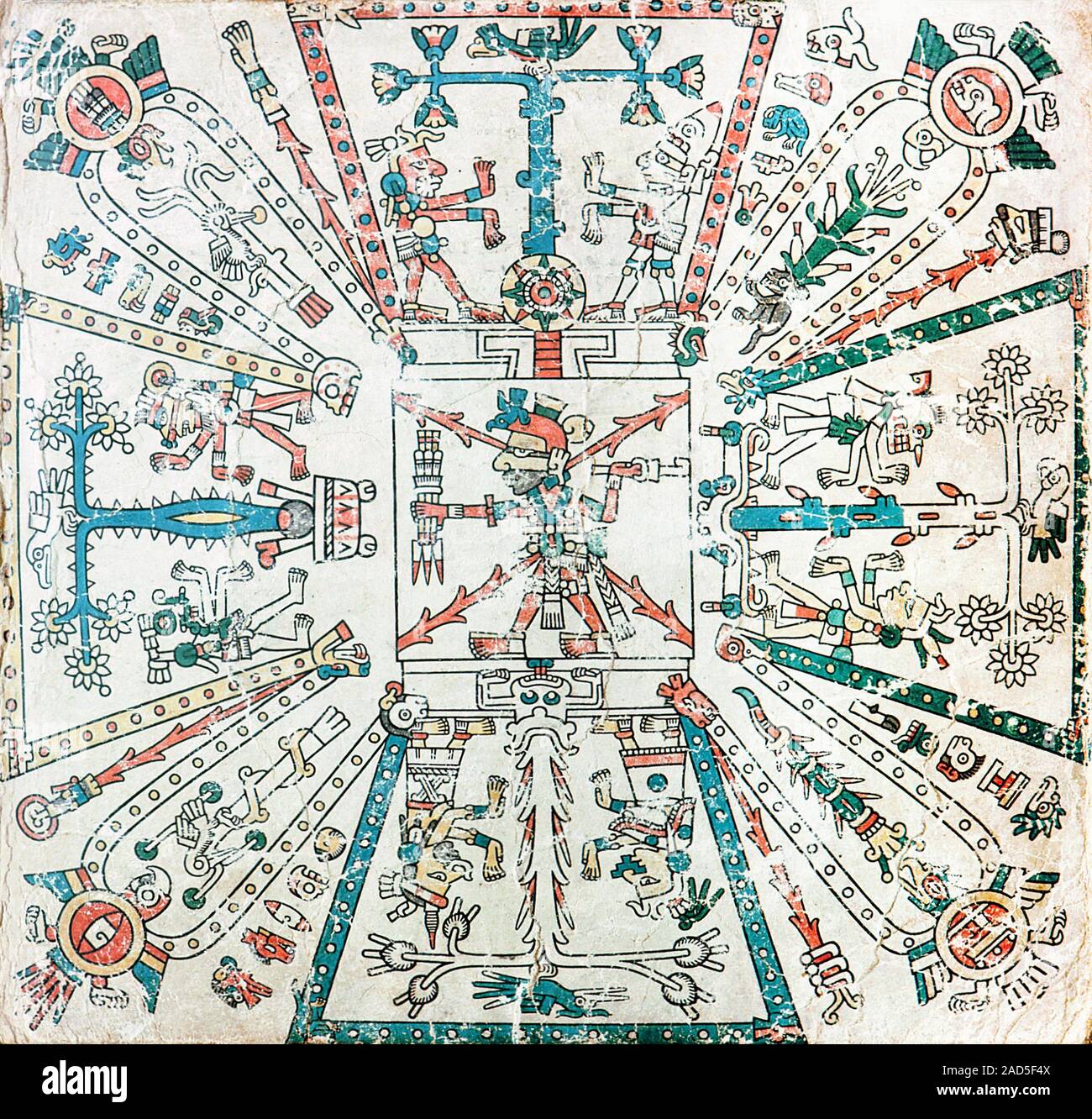 Cosmological map from an Aztex Codex. This is the first page of the ...