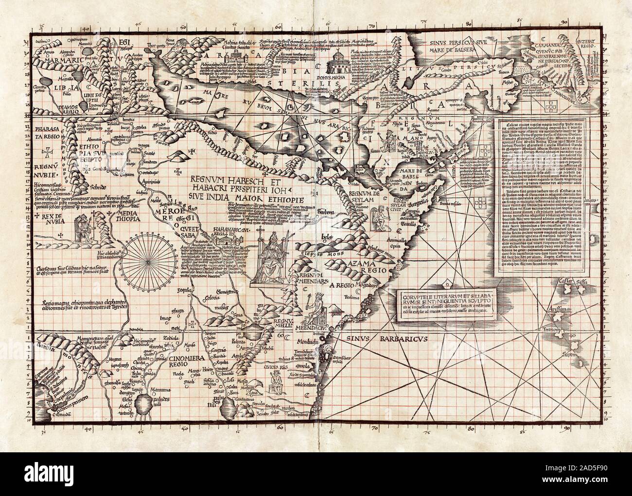 Section of Waldseemuller's Carta Marina. This is the third section of ...
