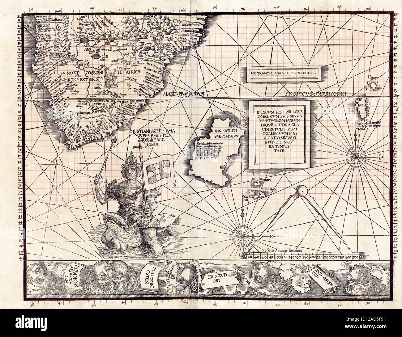 Section of Waldseemuller's Carta Marina. This is the third section of ...