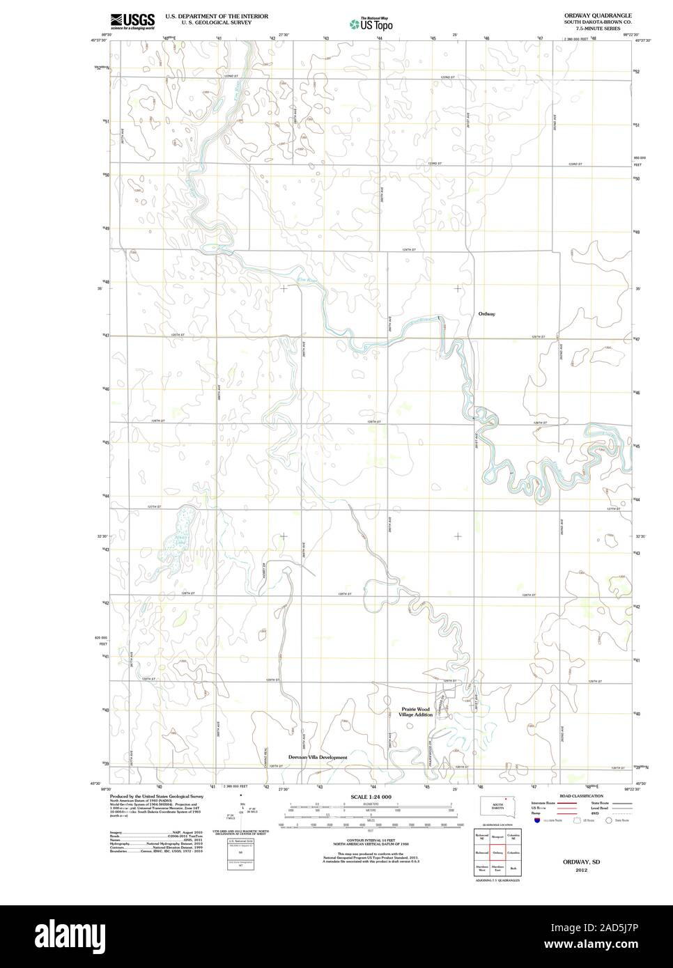 Map of ordway hi-res stock photography and images - Alamy