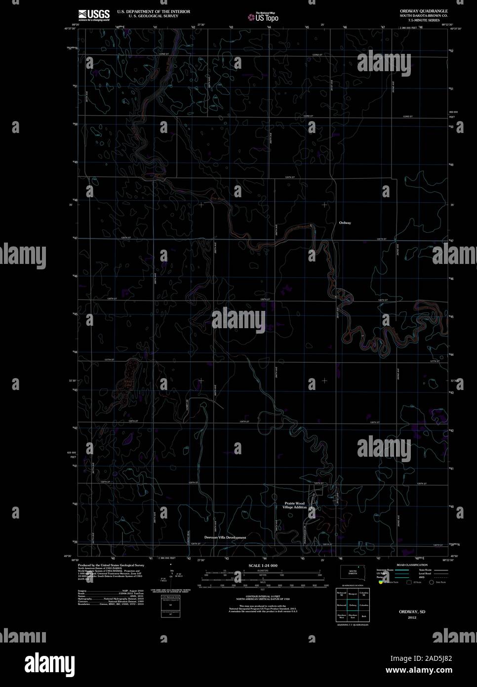 Ordway map hi-res stock photography and images - Alamy