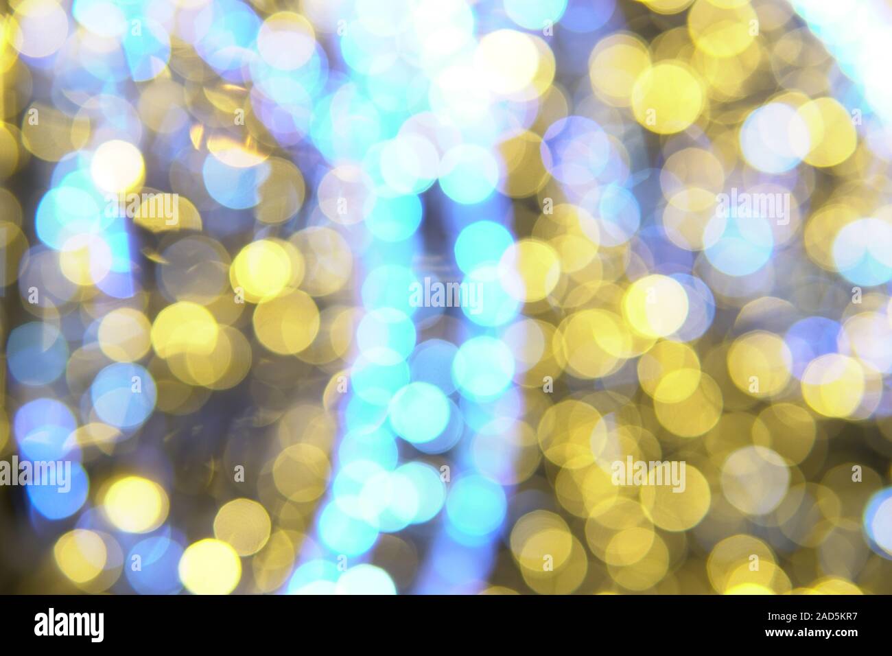 Christmas lights garland side decoration for the new year Stock Photo ...