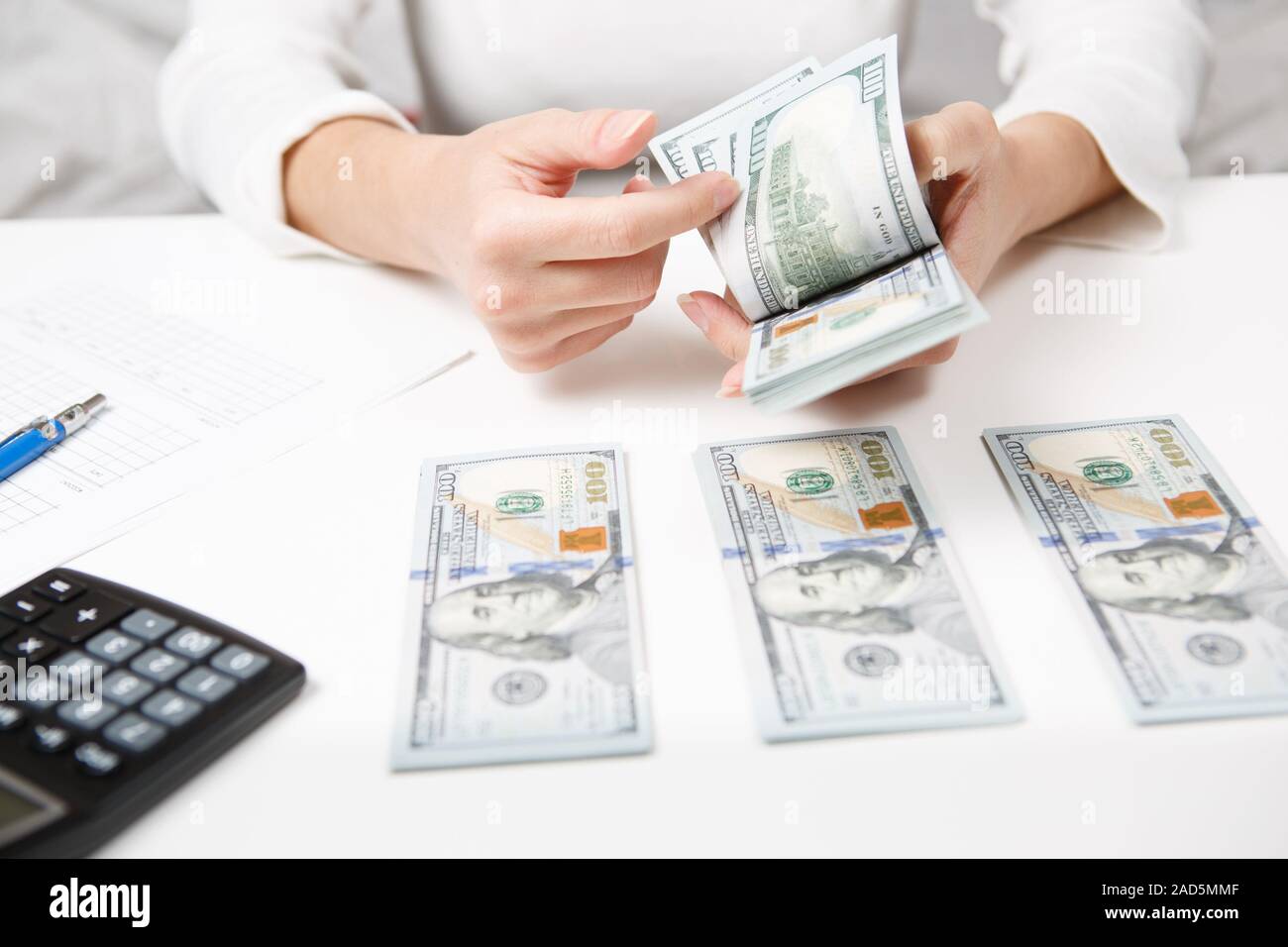 Counting close up caucasian hi-res stock photography and images - Alamy