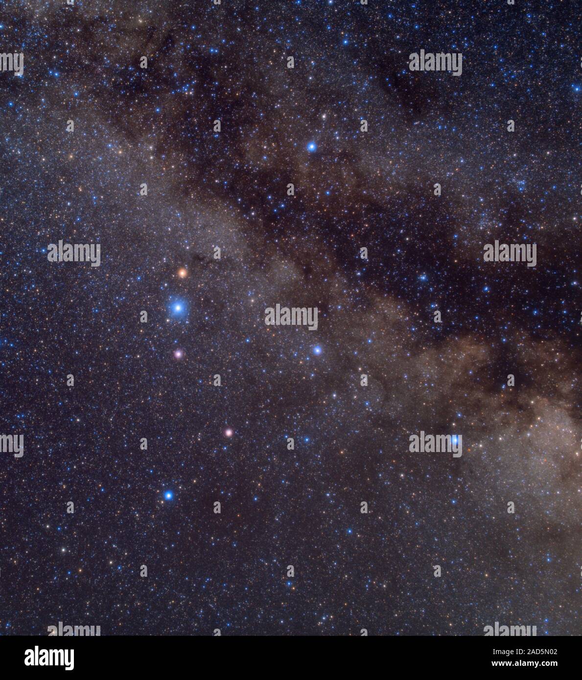 Constellation of Aquila. Optical image of the stars of the equatorial ...