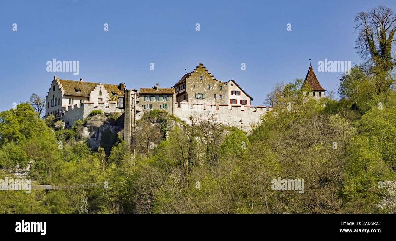 Rhine falls and schloss laufen castle hi-res stock photography and ...
