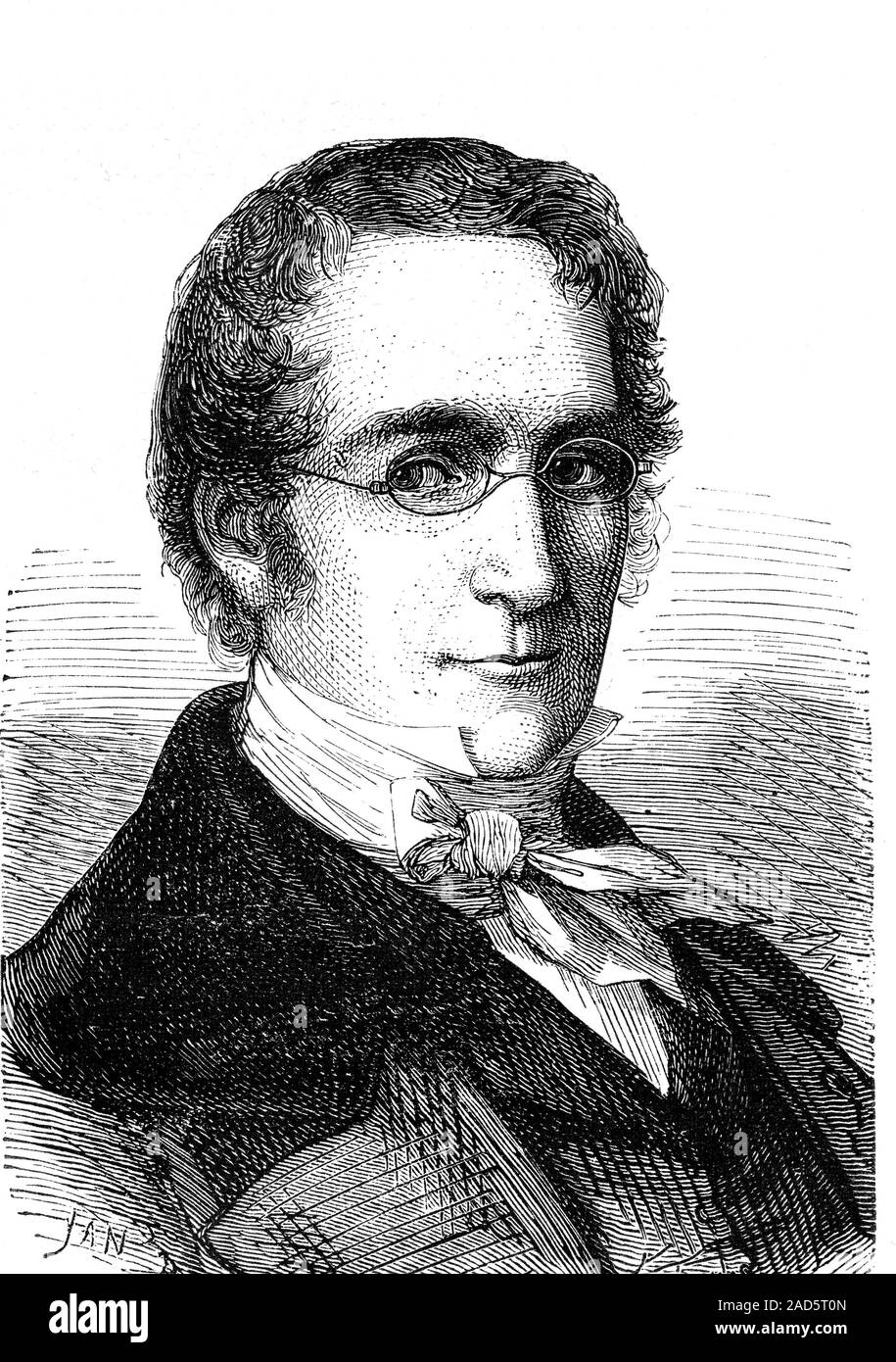 Joseph Gay-Lussac (1778-1850). 1867 illustration of the French chemist ...