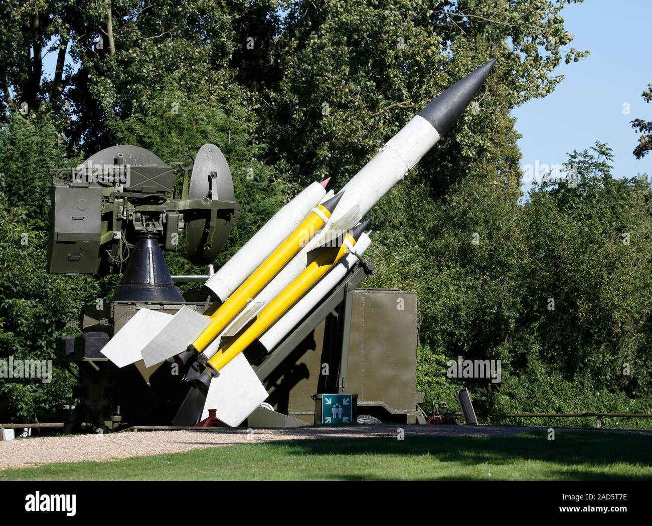 Bloodhound surface-to-air missile. This is a Bloodhound Mk 1 surface-to ...