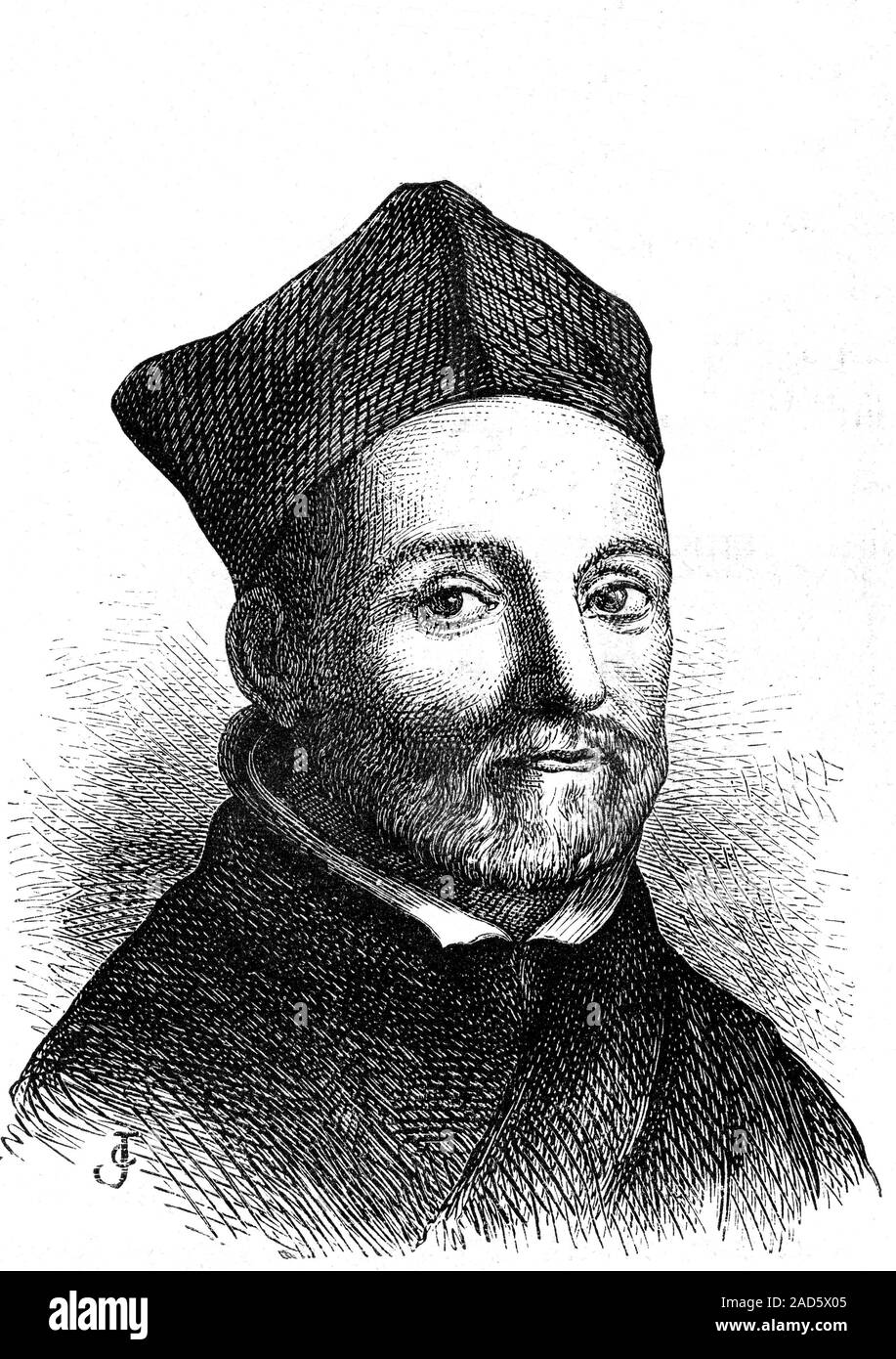 Athanasius Kircher (circa 1601-1680). 1867 illustration of the German ...