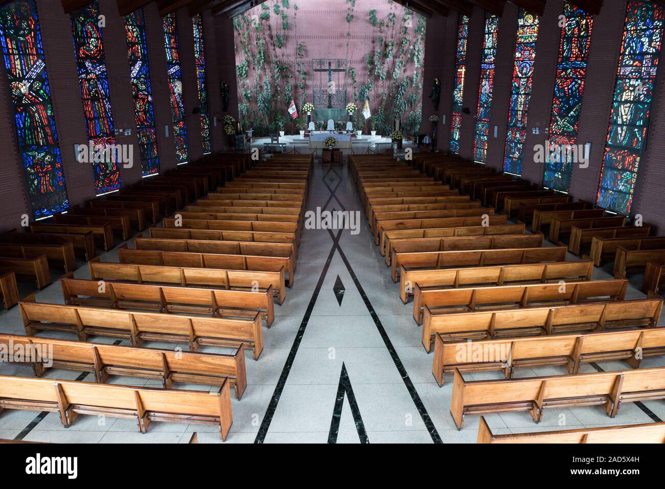 Bright and colorful stained glass window Stock Photo - Alamy