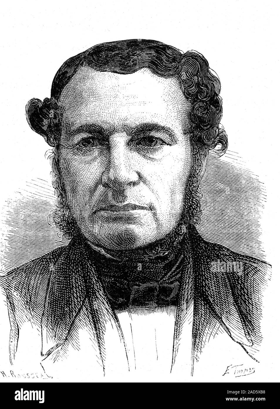 Joseph-Francois Malgaigne (1806-1865). 1867 illustration of the French ...