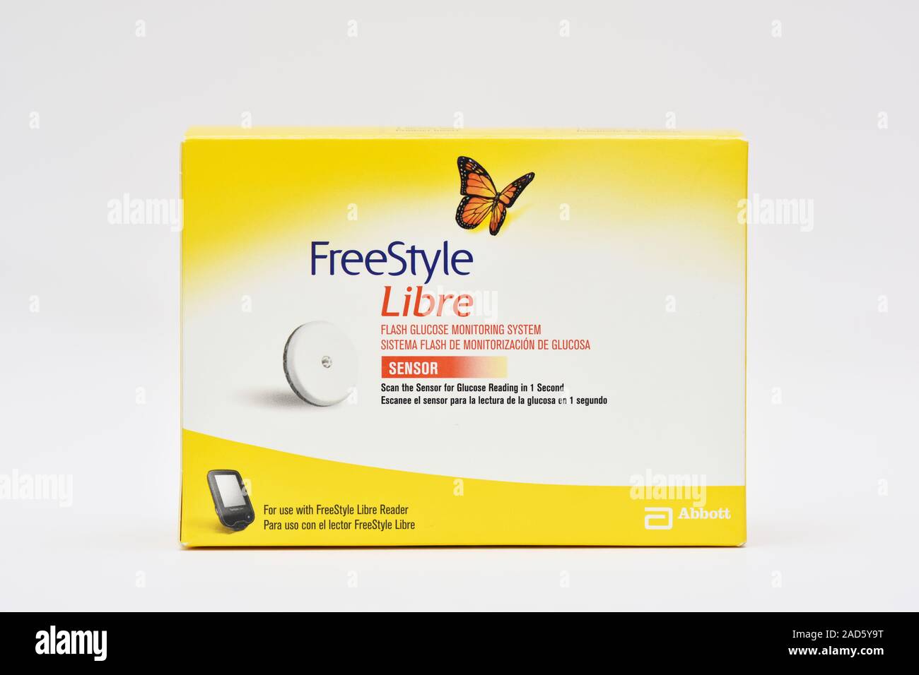 Glucose monitoring sensor kit. The FreeStyle Libre Flash Glucose ...
