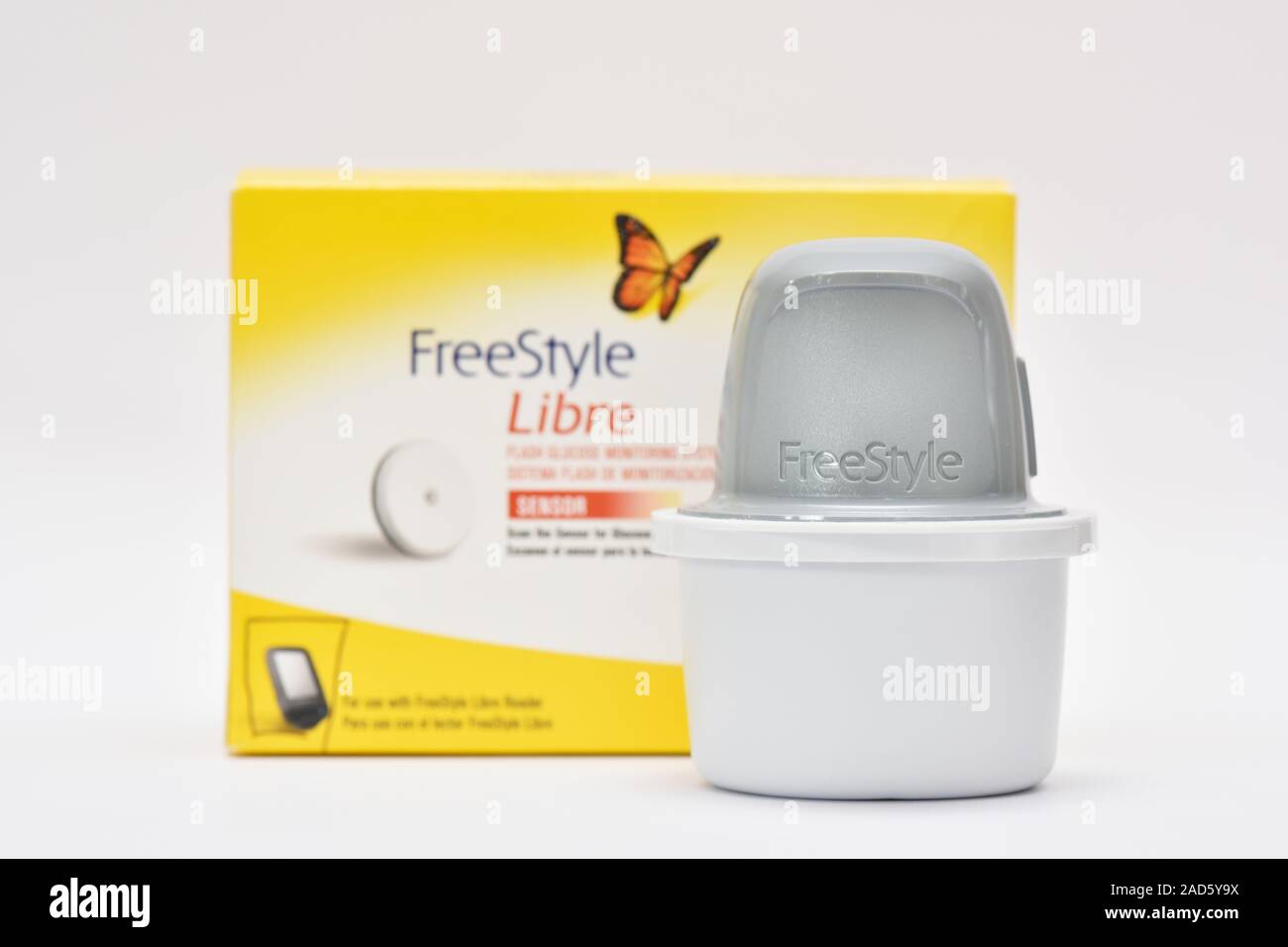Glucose monitoring sensor kit. The FreeStyle Libre Flash Glucose ...