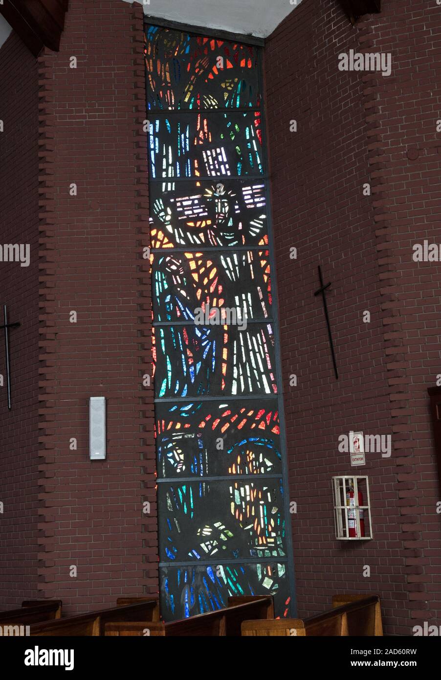 Bright and colorful stained glass window Stock Photo - Alamy