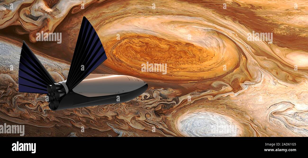 Interplanetary Transport System. Computer illustration showing SpaceX's ...