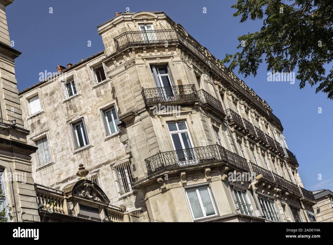 Historical building in Montpellier, Southern France Stock Photo - Alamy