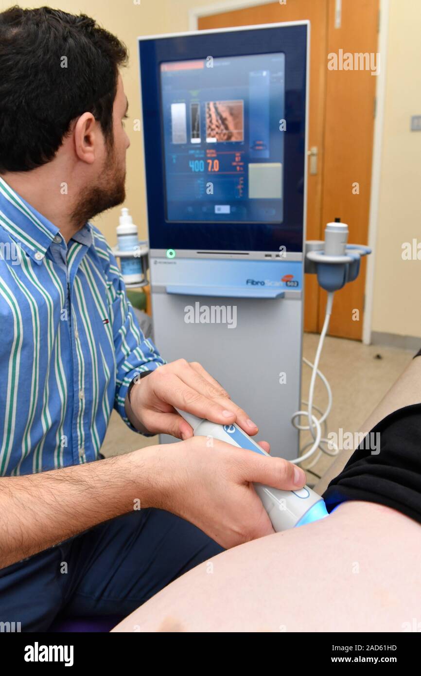 Ultrasound. Patient undergoing an ultrasound scan Stock Photo - Alamy