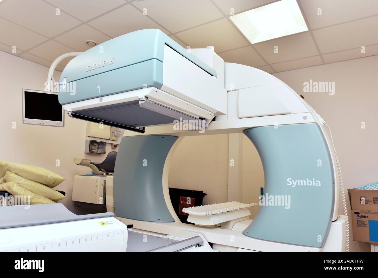 SPECT computed tomography scanner. Computed tomography (CT) scanner in ...