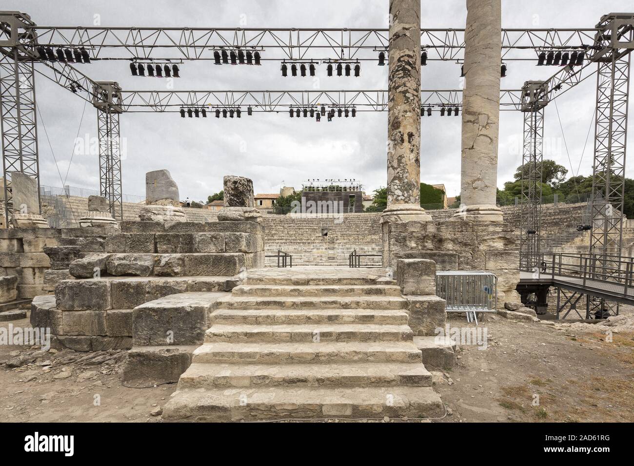 Roman amphitheatre in Arles, Southern France Stock Photo - Alamy