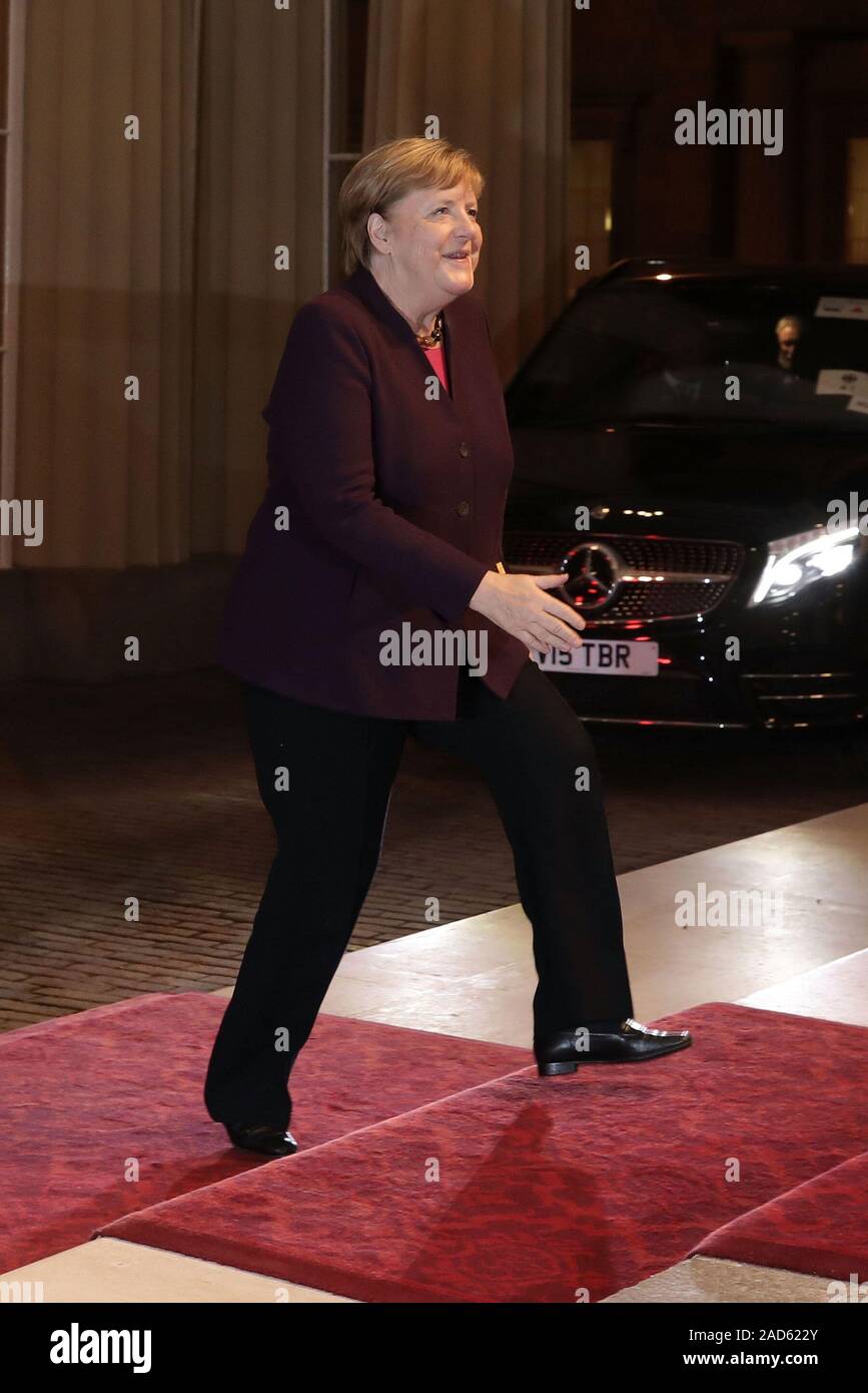 Chancellor of Germany Angela Merkel arriving or a reception at ...