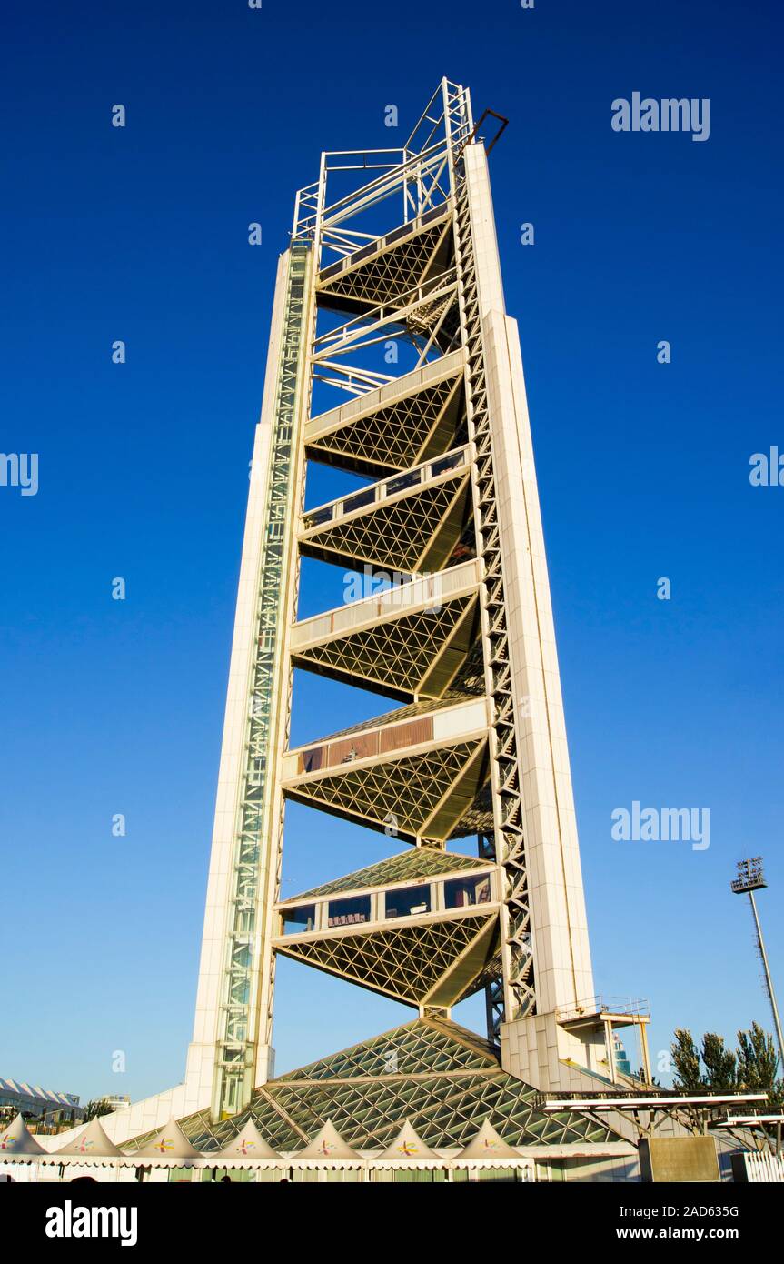 The Linglong observation tower in Olympic Park, Beijing, China ...